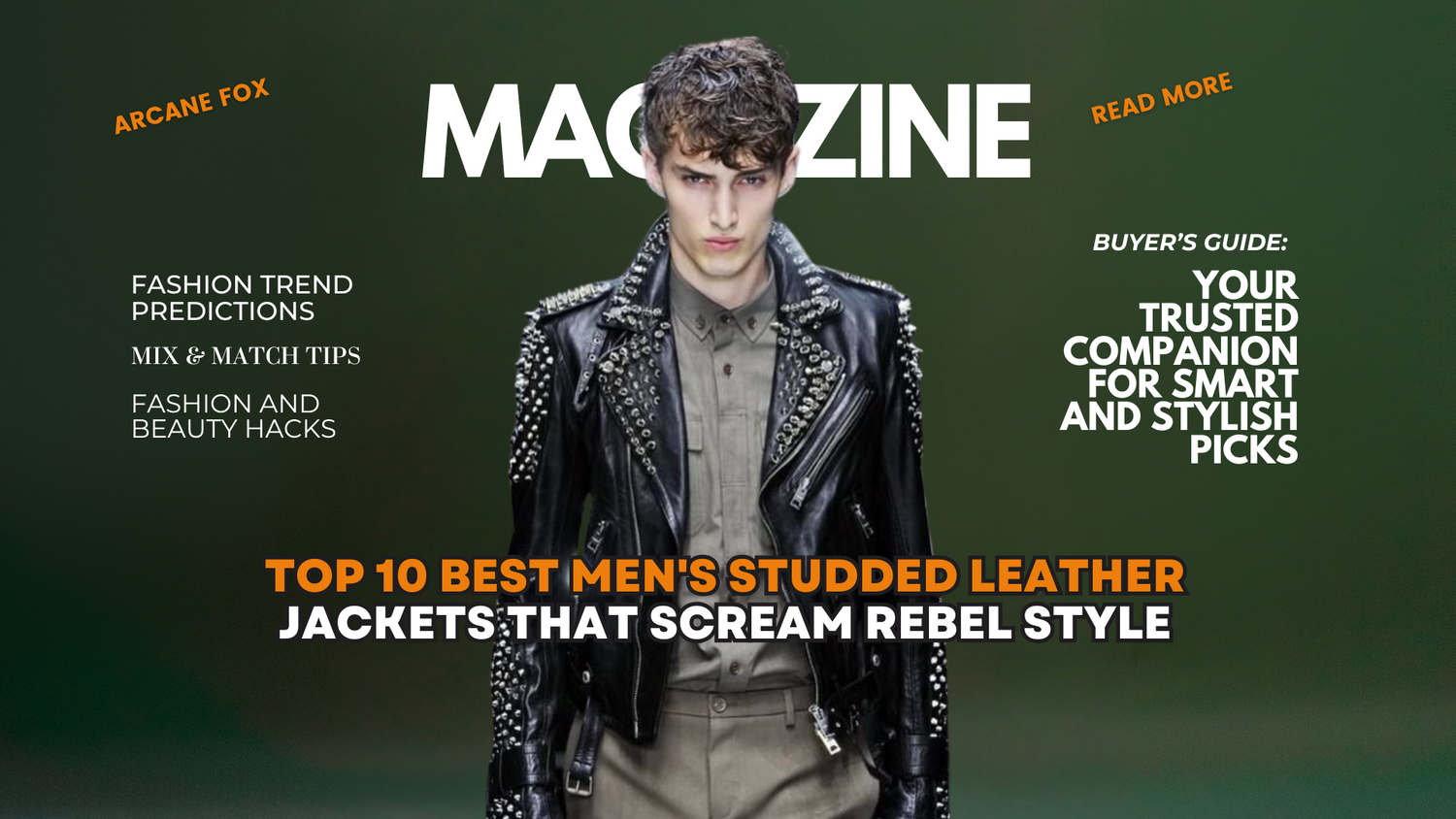 Top 10 Best Men's Studded Jackets That Scream Rebel Style