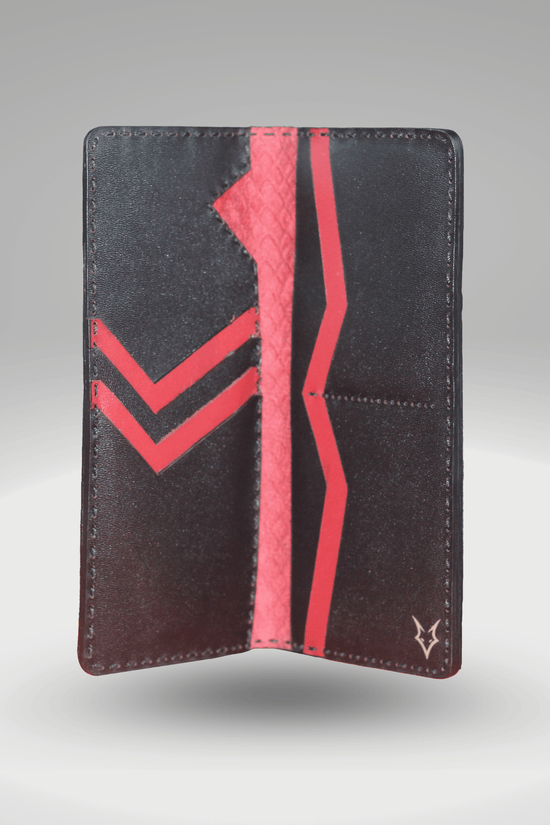 Unisex Red & Black Camouflage Leather Long Wallet﻿ - Arcane Fox