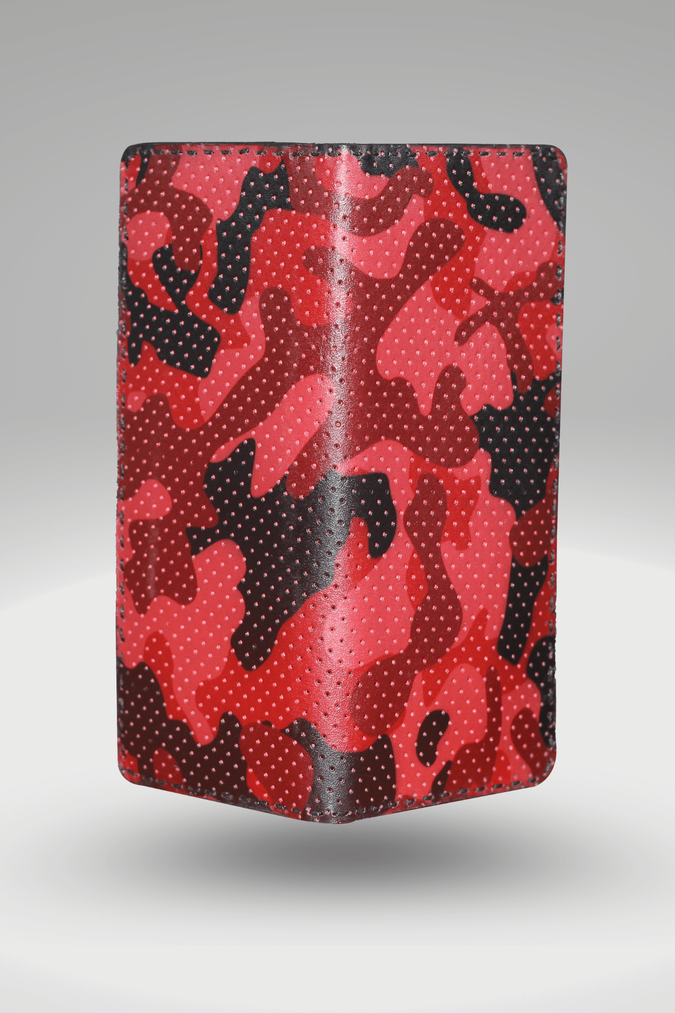 Unisex Red & Black Camouflage Leather Long Wallet﻿ - Arcane Fox