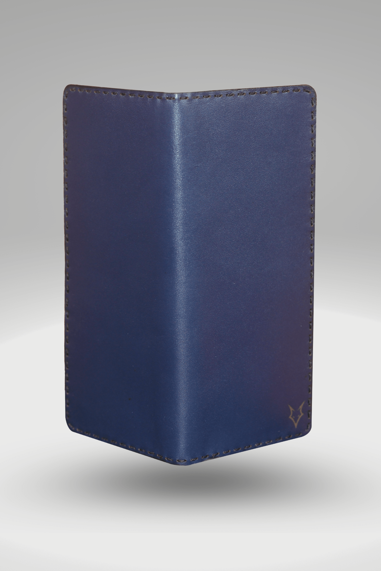 Unisex Royal Blue Hand-Stitched Leather Long Wallet - Arcane Fox