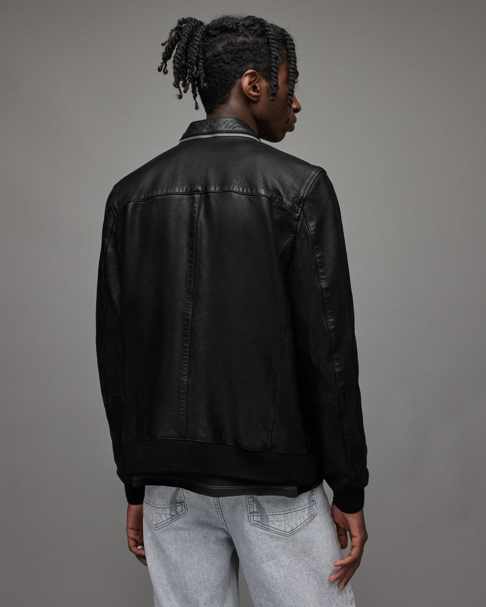 Men's Leather Bomber Jacket | Premium Jackets