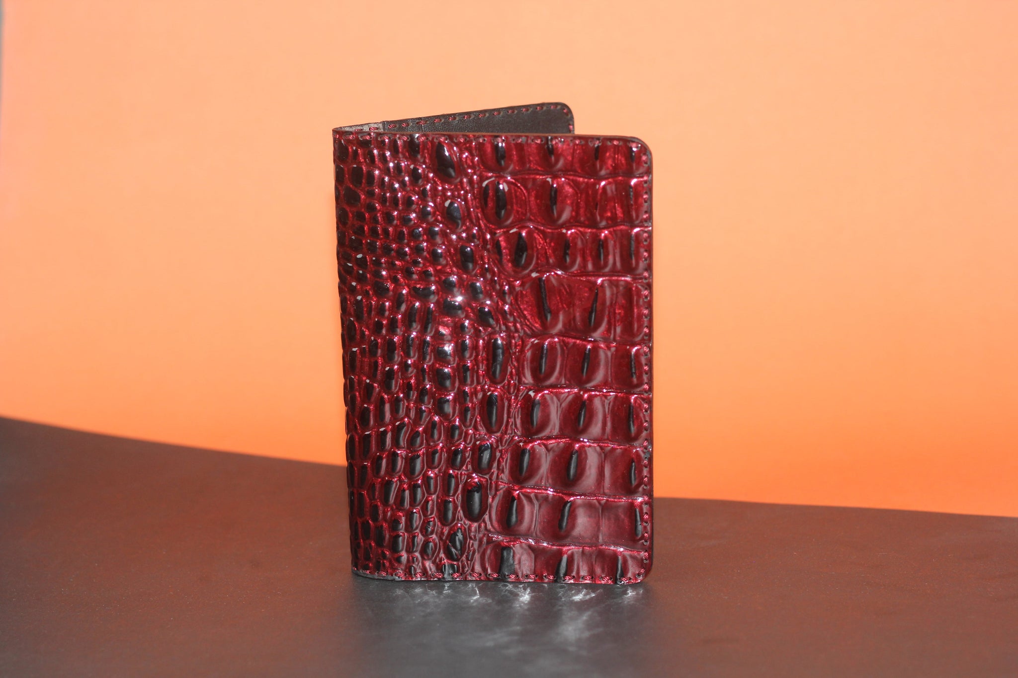 Unisex Dark Green Leather Wallet | Exotic Bifold Long Wallet